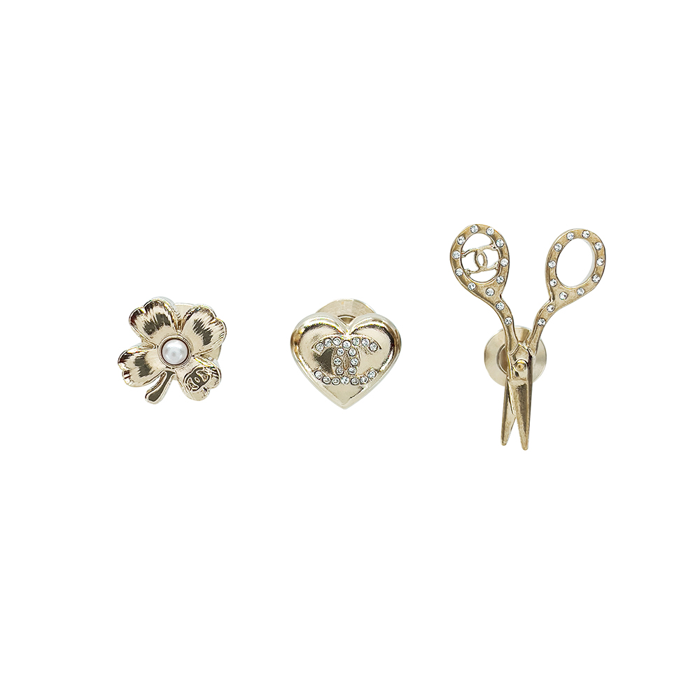 PRIZM | 심볼 브로치 샴페인골드 3P SET